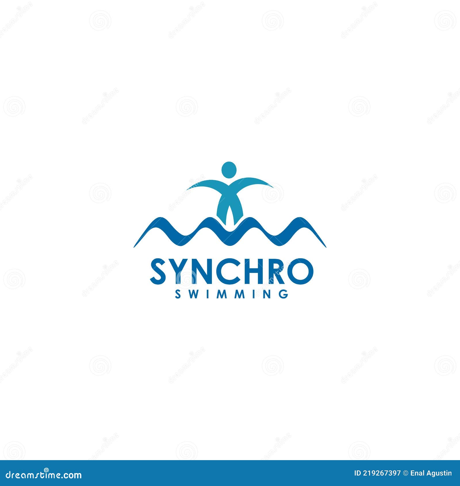 Synchro Nage Logo Modèle De Conception Illustration de Vecteur - Illustration du flotter, dessin ...