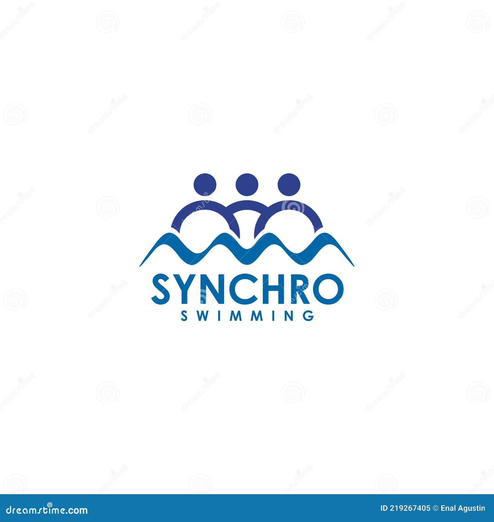 Synchro Dance Swimming Logo Design Vector, Synchronized Swim Dancing ...