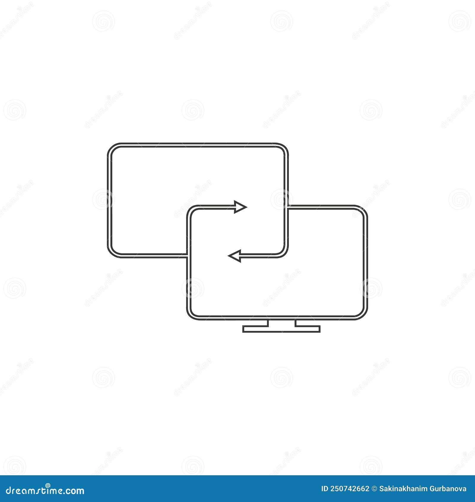 Synchronisation Icon. Simple Element Illustration Stock Illustration ...