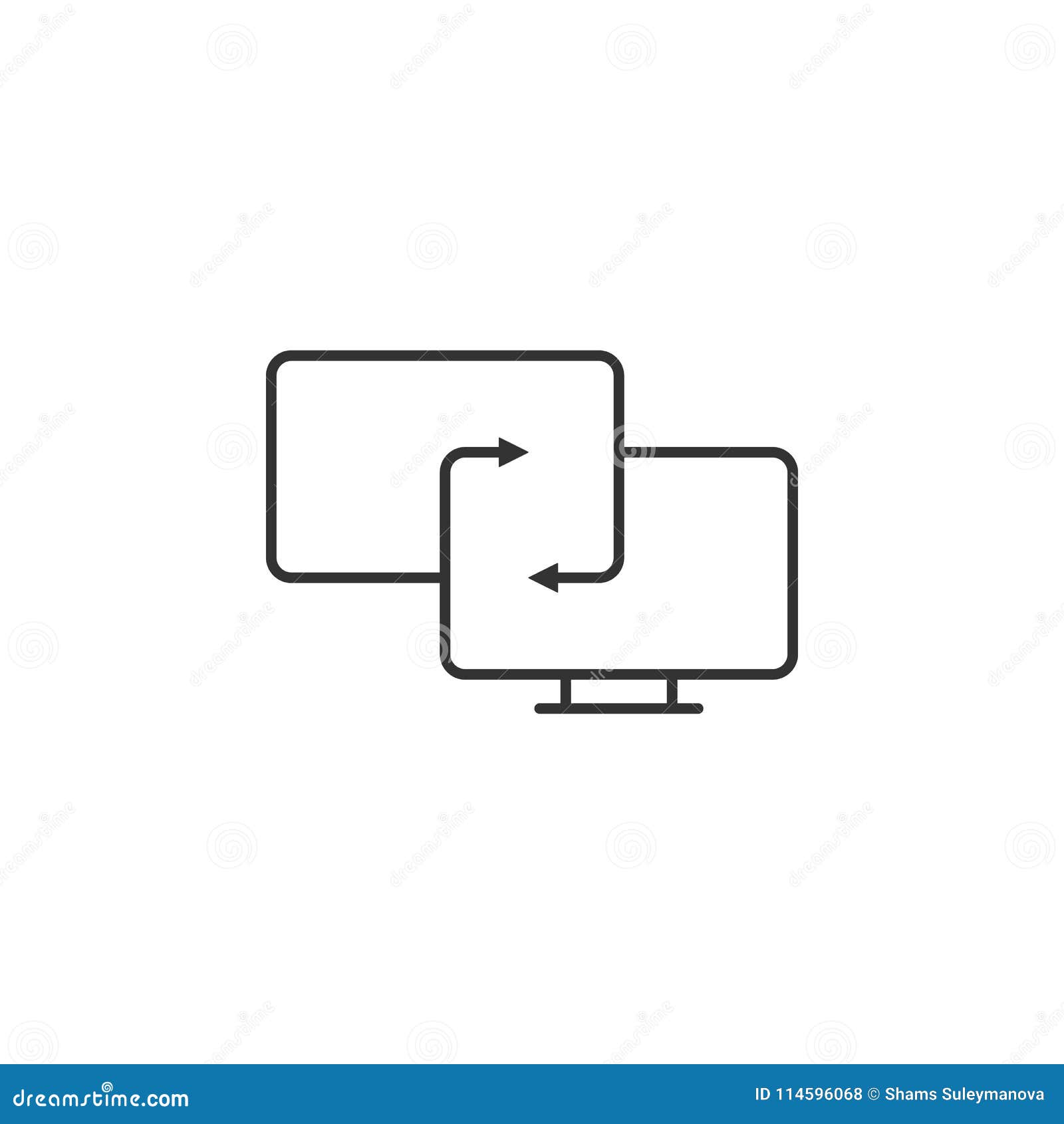 Synchronisation Icon. Simple Element Illustration. Synchronisation ...