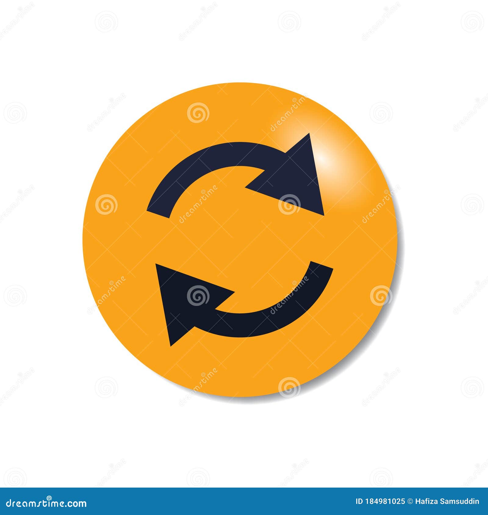 Synchronise Symbol. Vector Illustration Decorative Design Stock ...