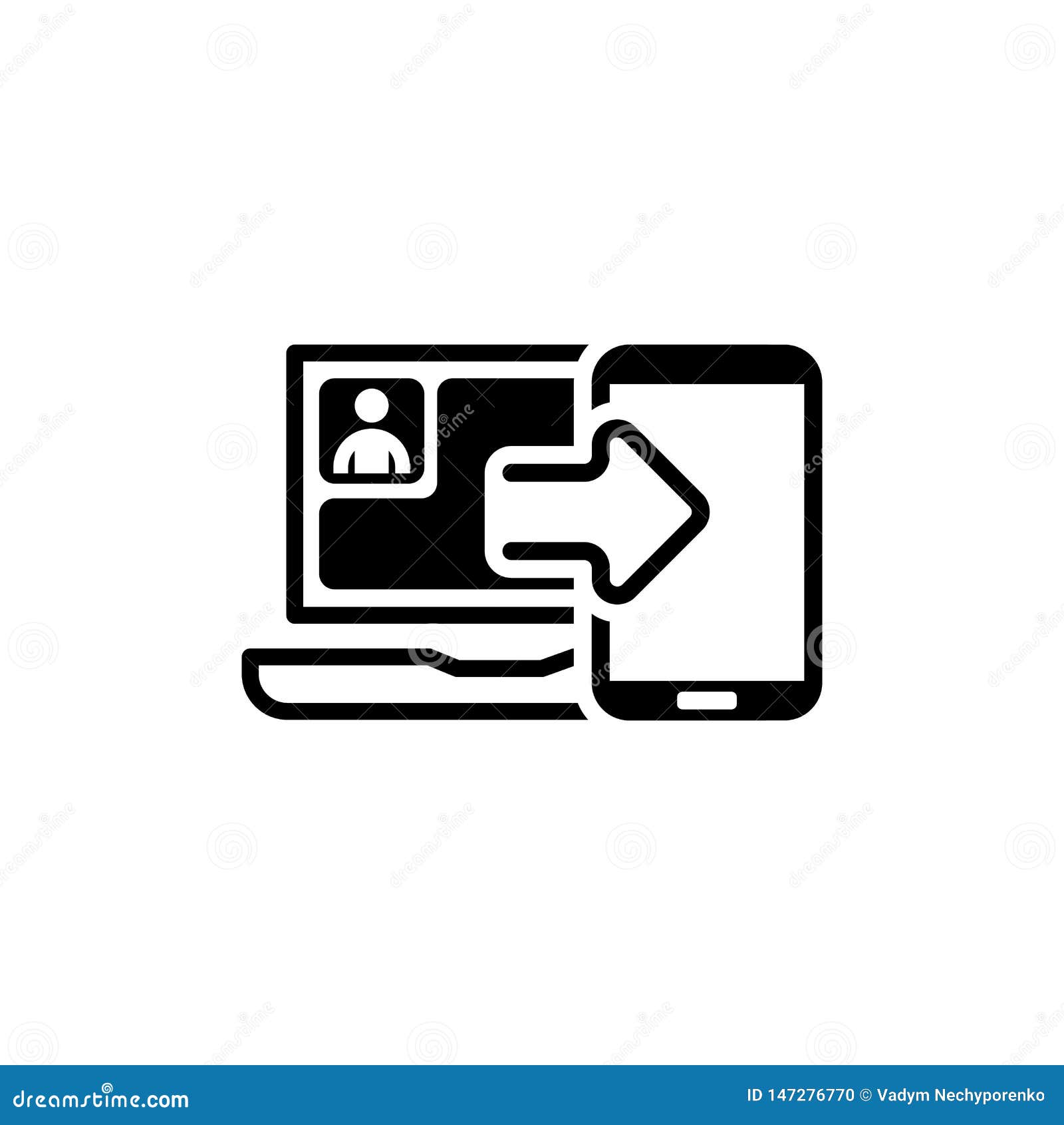 Synchronization Icon (2) Black Line Art Vector Logo | CartoonDealer.com ...