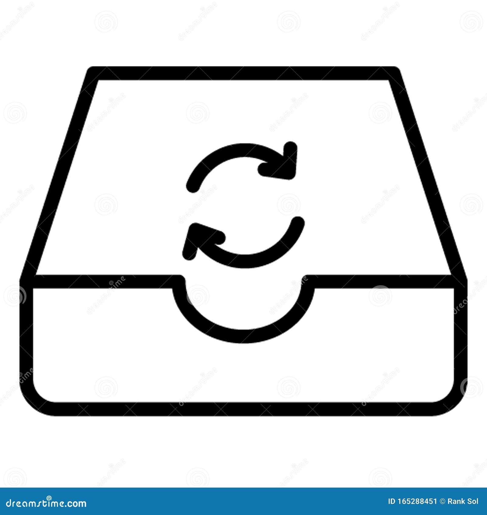 Synchronization, Sync Isolated Vector Icon Which Can Easily Modify or Edit Stock Vector ...