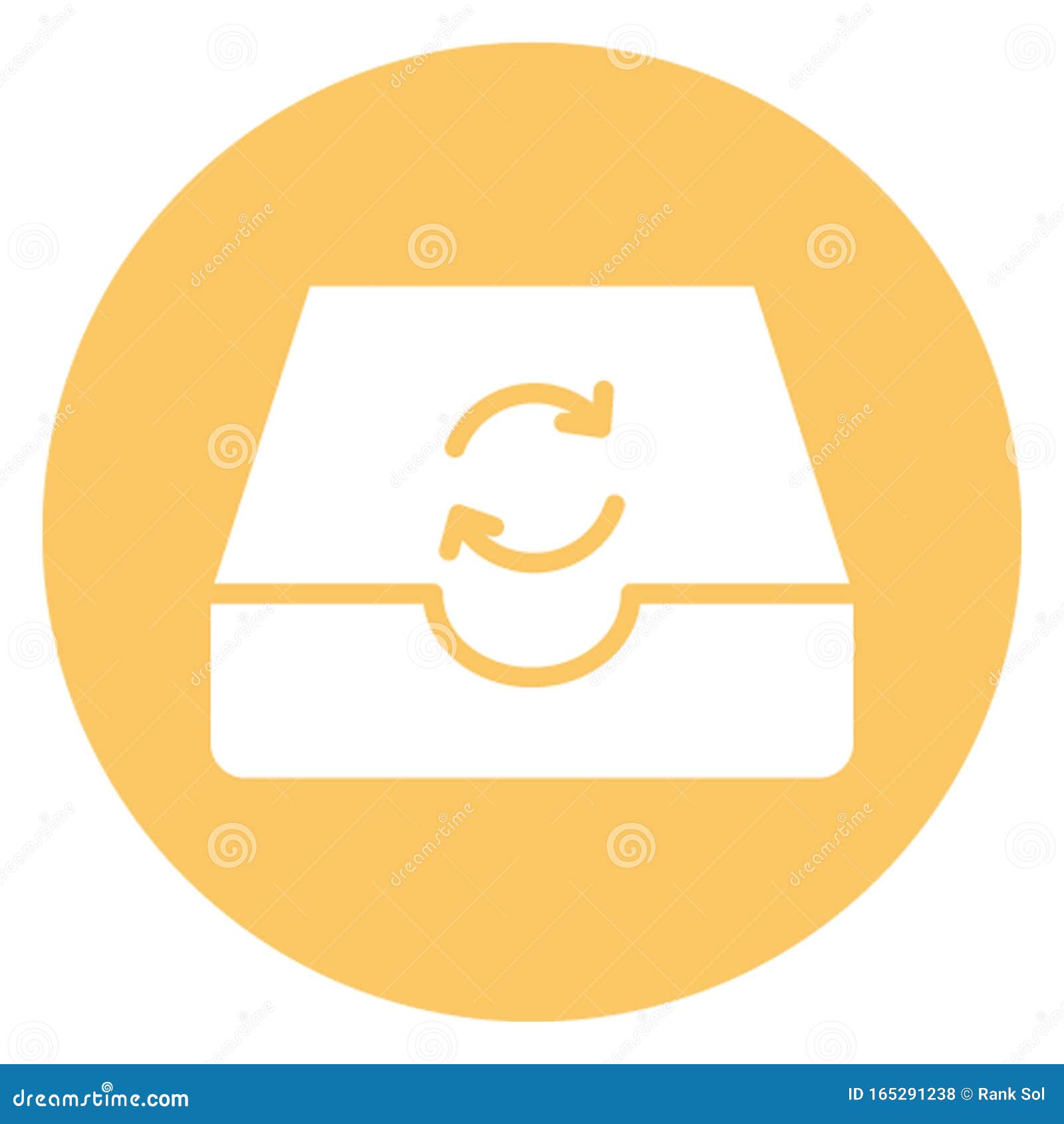 Synchronization, Sync Isolated Vector Icon Which Can Easily Modify or Edit Stock Vector ...