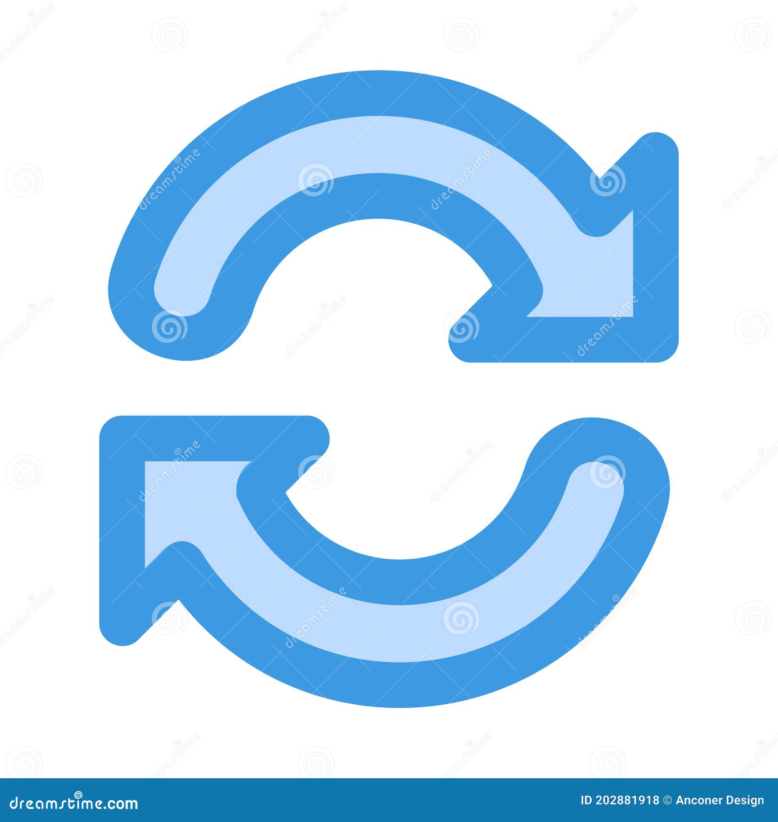 Synchronize Icon In Black Circle Email Sync Symbol Vector Illustration ...