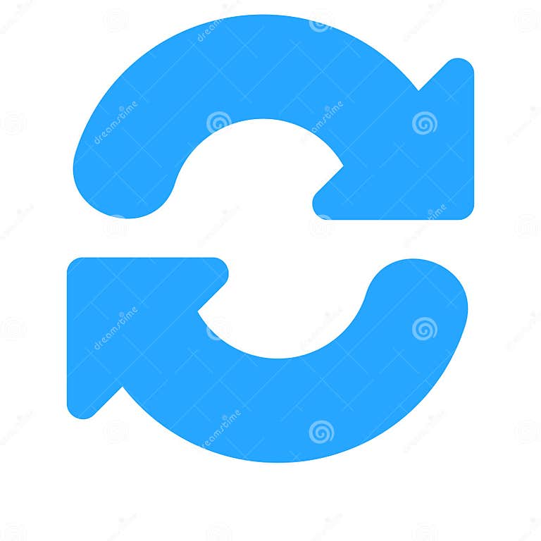 Synchronize Icon in Flat Style for Any Projects Stock Vector ...