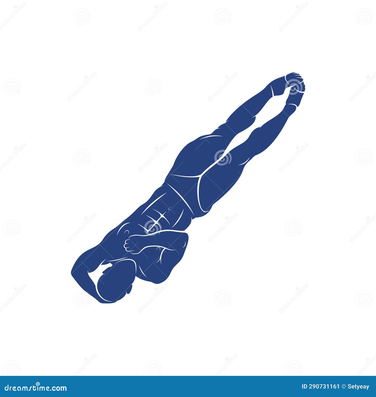 Synchronized Diving Vector Illustration Design. Springboard Platform ...
