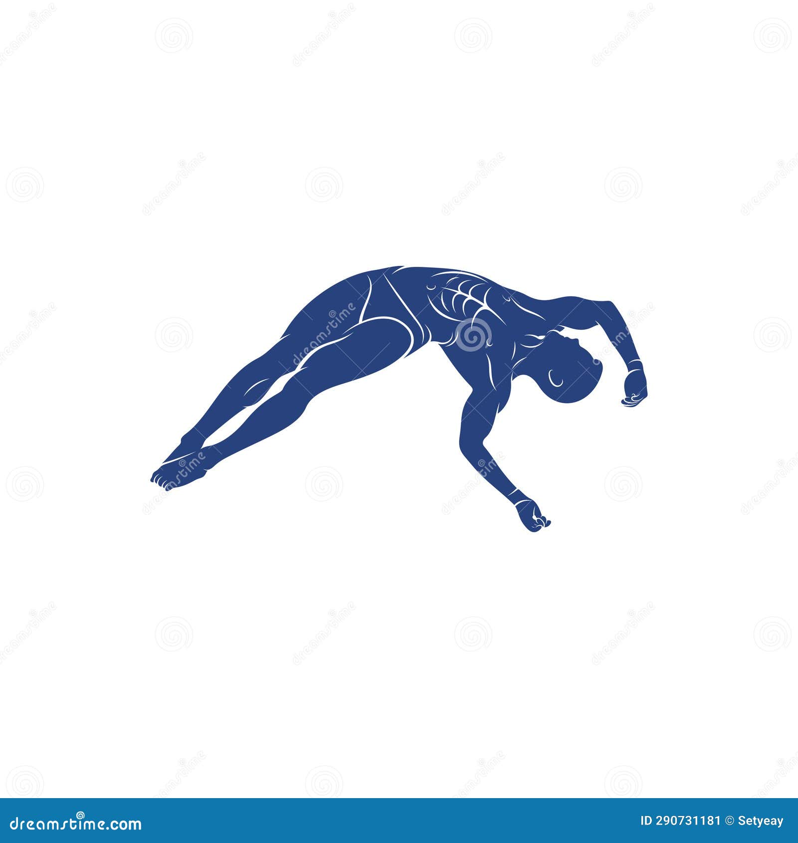 Synchronized Diving Vector Illustration Design. Springboard Platform ...