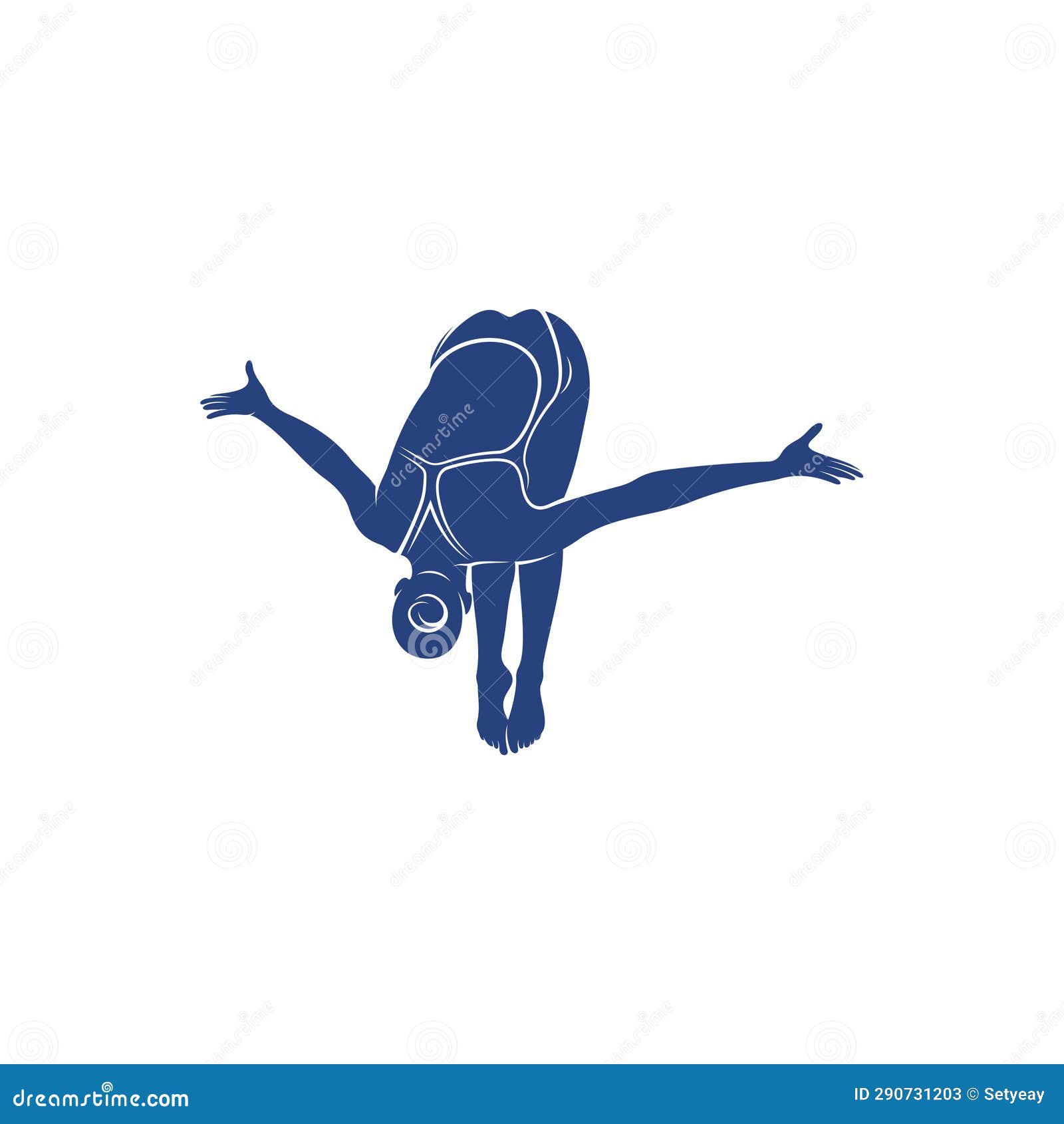 Synchronized Diving Vector Illustration Design. Springboard Platform ...