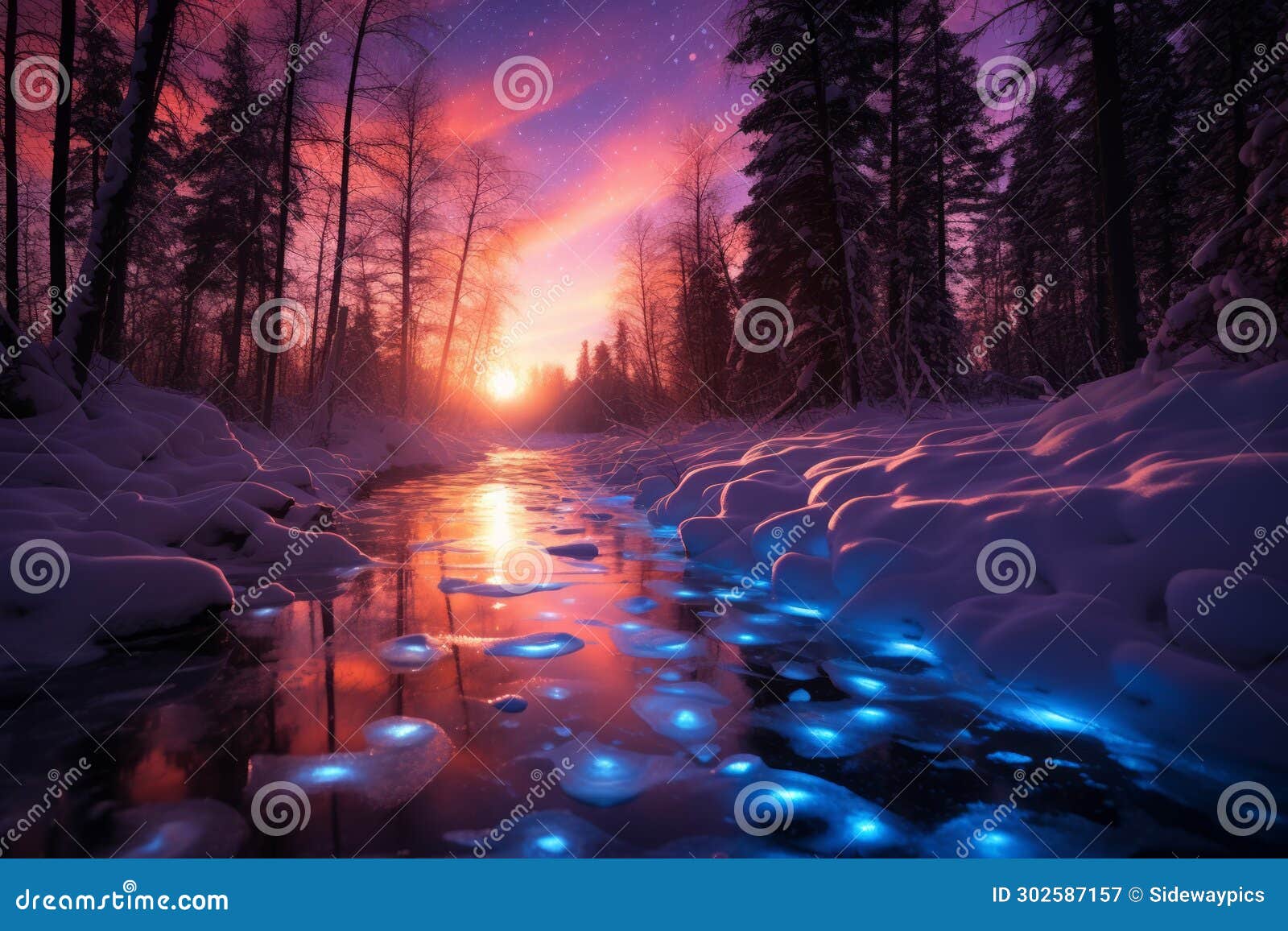 Synchronized Light Shows - Generative AI Stock Illustration ...