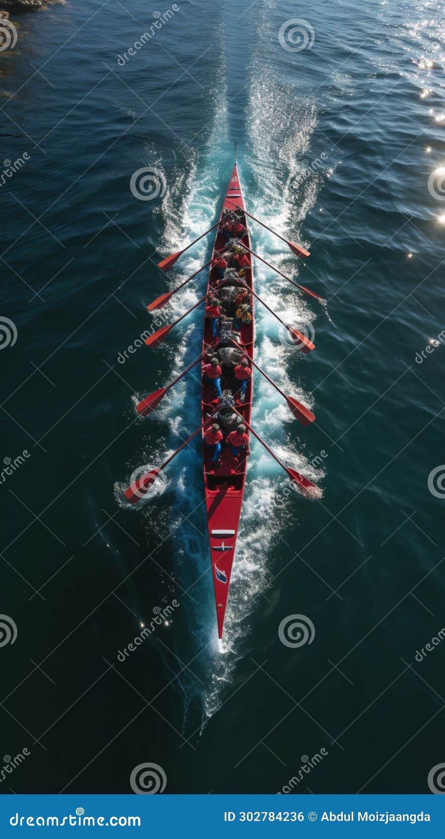 Synchronized Rowers on the Sea Aerial View, Perfect Harmony Stock ... Synchronized Rowers on the Sea Aerial View, Perfect Harmony Stock ...