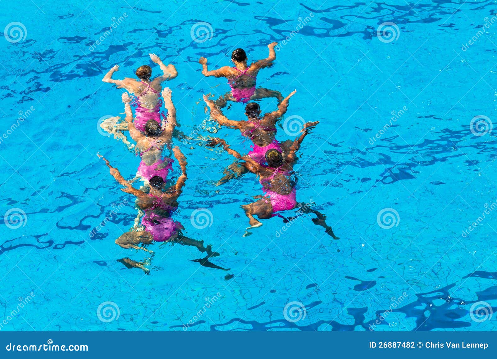 Synchronized Dance Girls Underwater Editorial Photography - Image of ...