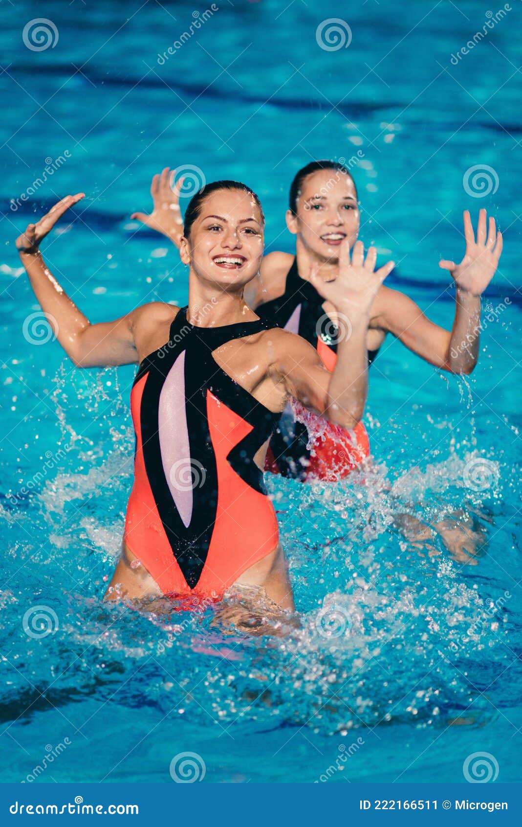 Synchronized Swimmers stock image. Image of adult, grace - 222166511 Synchronized Swimmers stock image. Image of adult, grace - 222166511