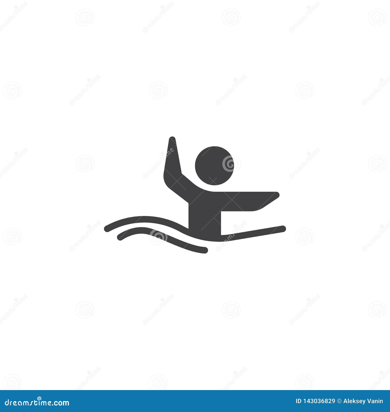 Synchronized Swimming Athlete Vector Icon Stock Vector - Illustration ...