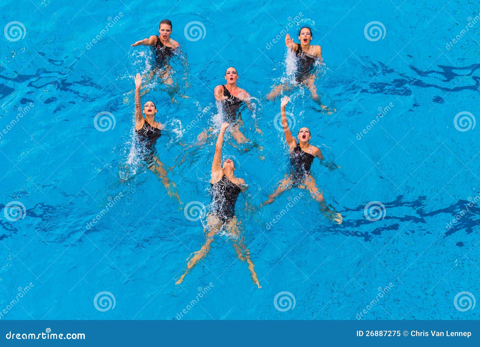 Synchronized Women Six Dance Editorial Image - Image of women, action ...