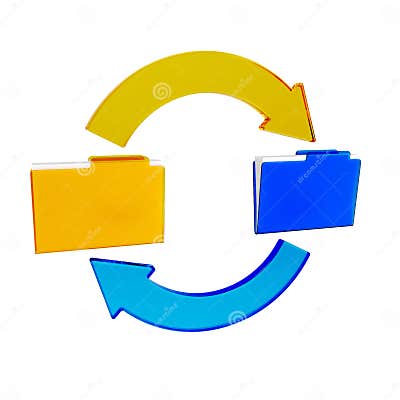 Synchronizing stock illustration. Illustration of computer - 23600763