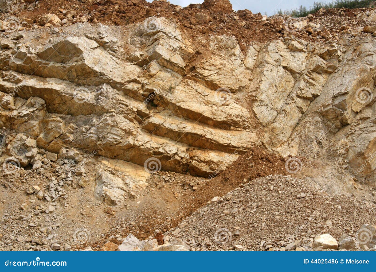 Syncline - geology stock photo. Image of rock, limestone - 44025486