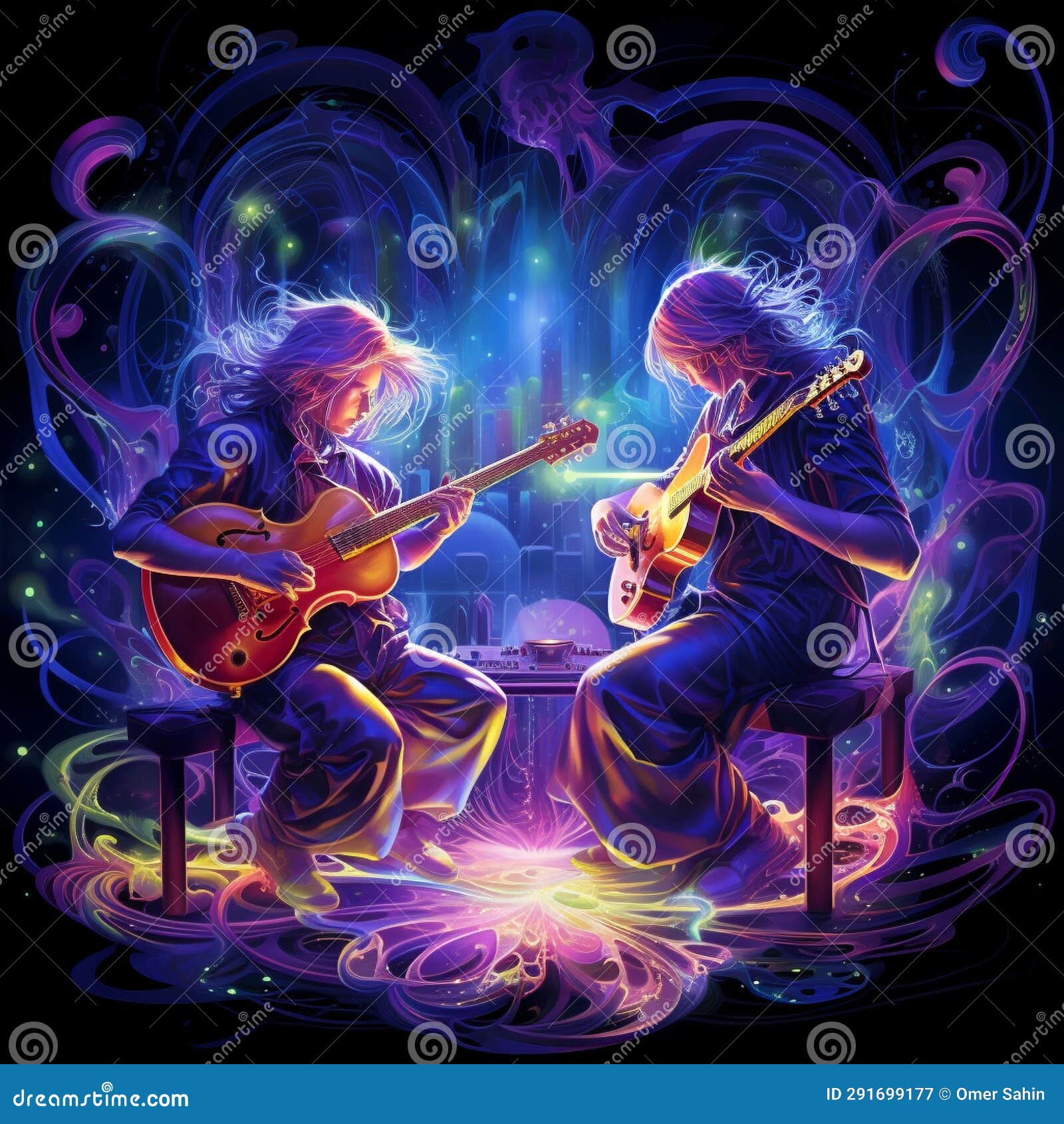 Syncopated Spells: Live Band Sorcery Stock Image - Image of performance ...