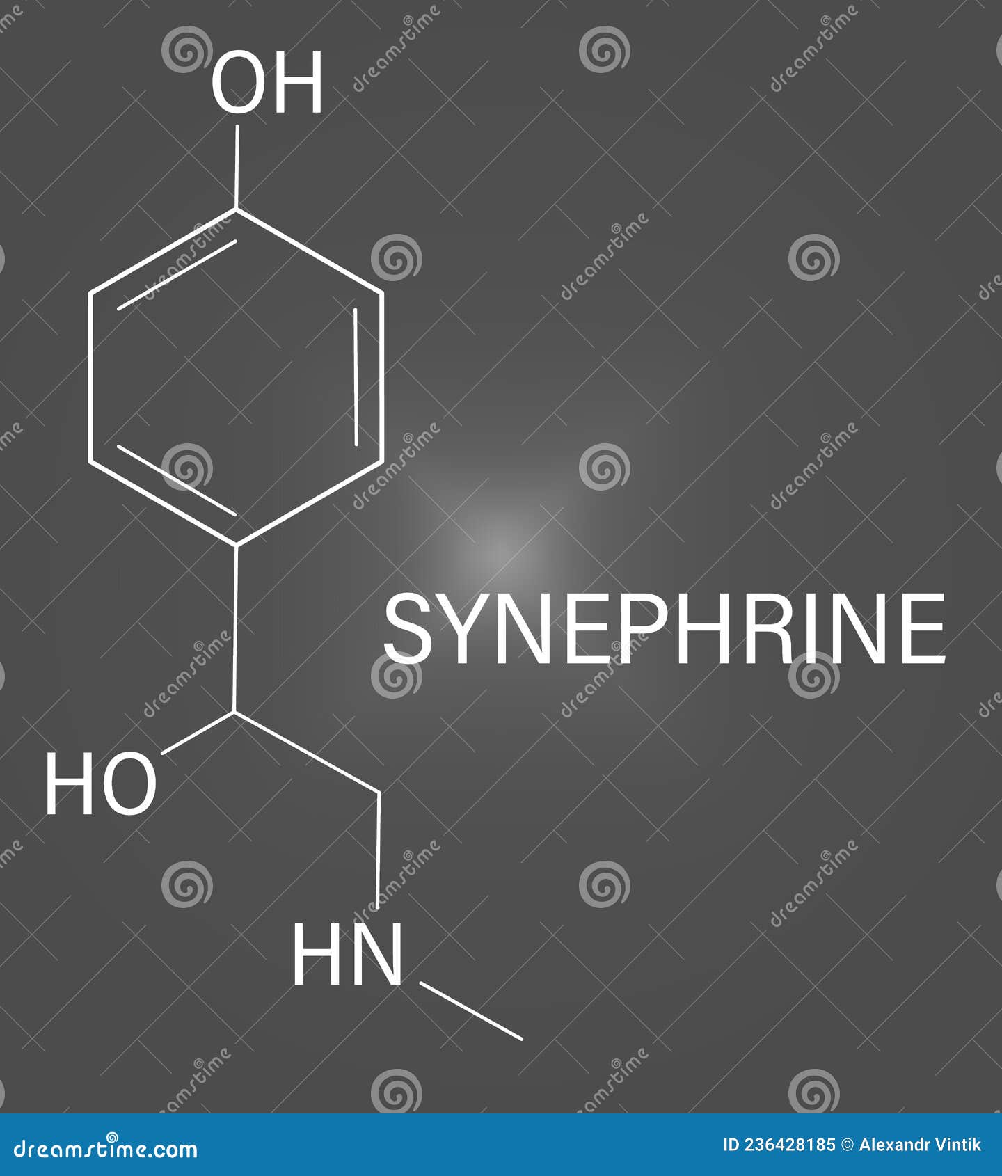 Synephrine Herbal Stimulant Molecule. Present in Several Citrus Species ...