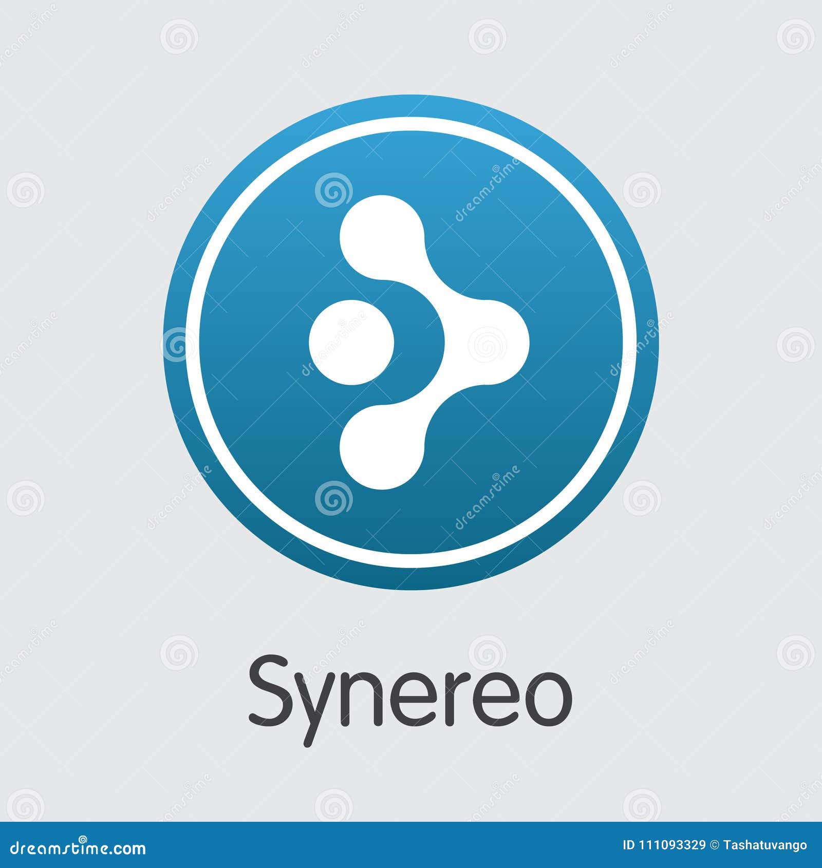 Synereo - Cryptocurrency Element. Stock Vector - Illustration of chain ...