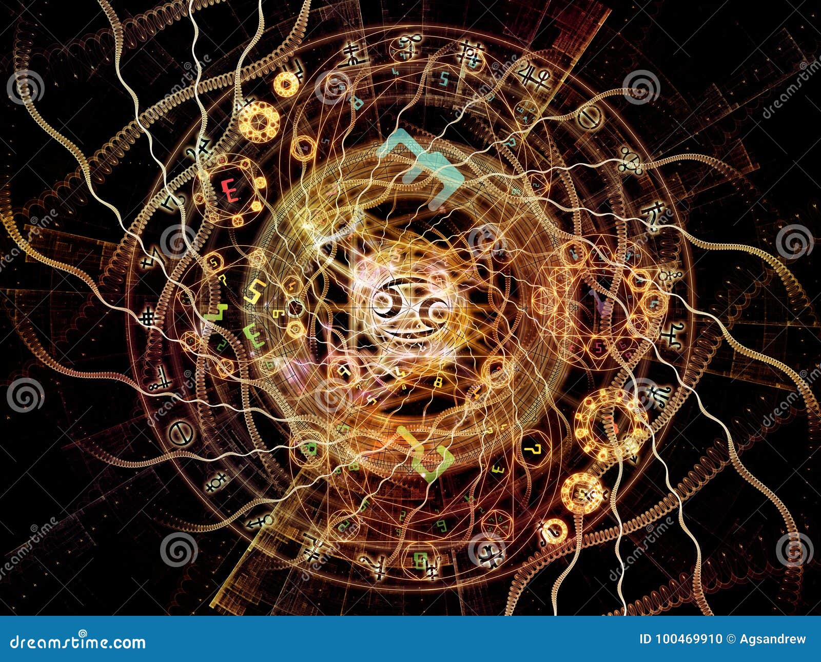 Synergien Der Symbolischen Bedeutung Stock Abbildung - Illustration von ...