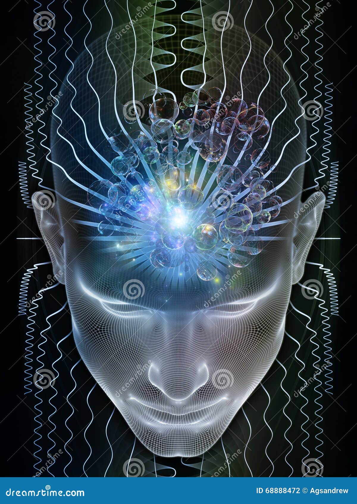 Synergien des Einblickes stock abbildung. Illustration von traum - 68888472