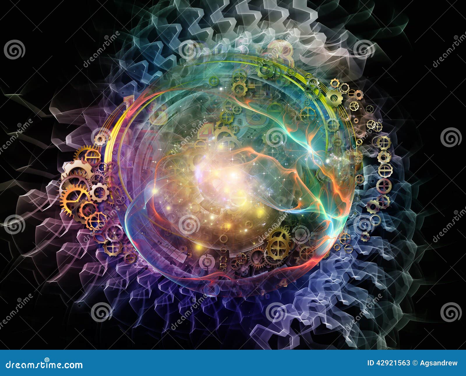 Synergien Des Gestaltungselements Stock Abbildung - Illustration von ...