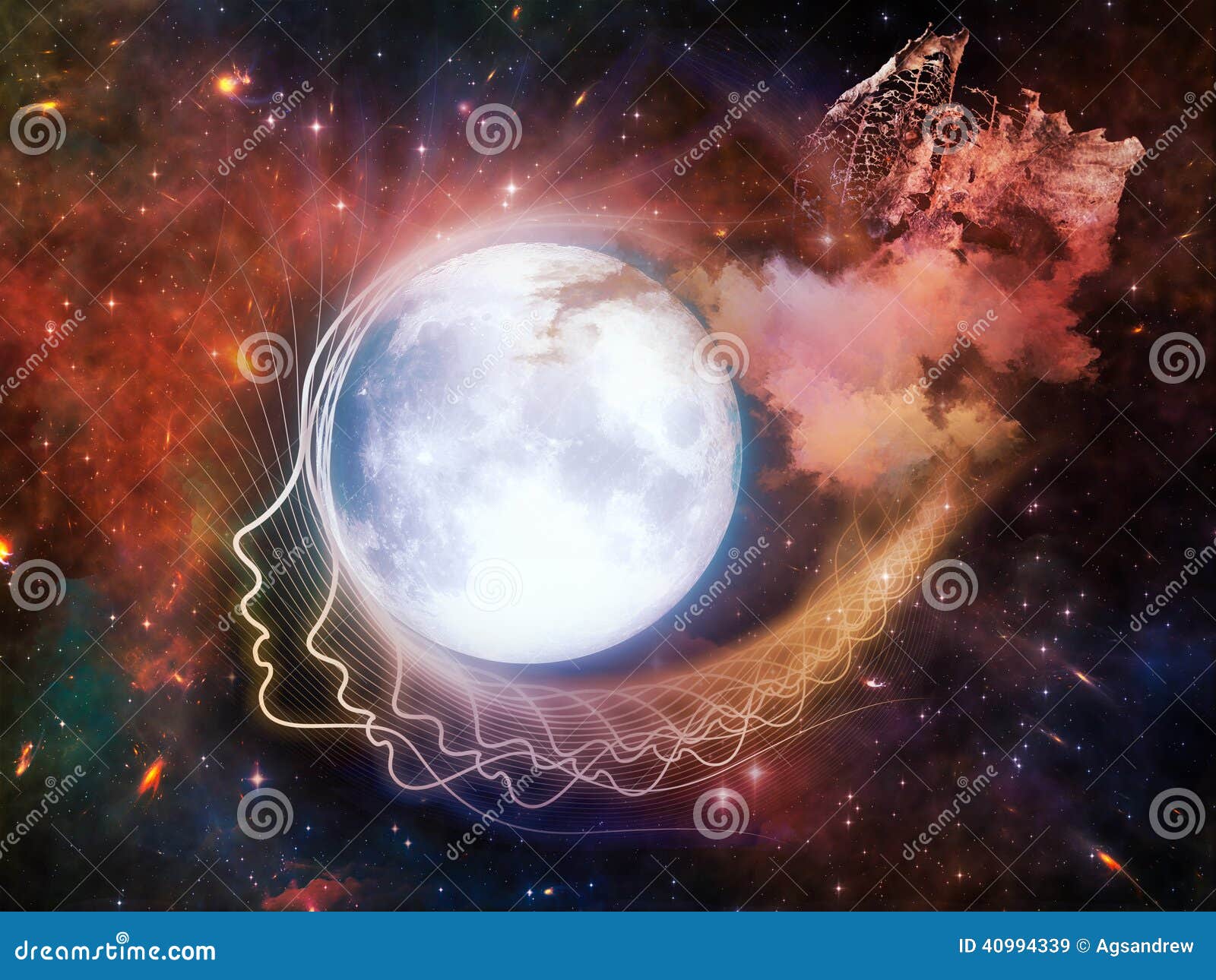 Synergien des Mondes stock abbildung. Illustration von identität - 40994339