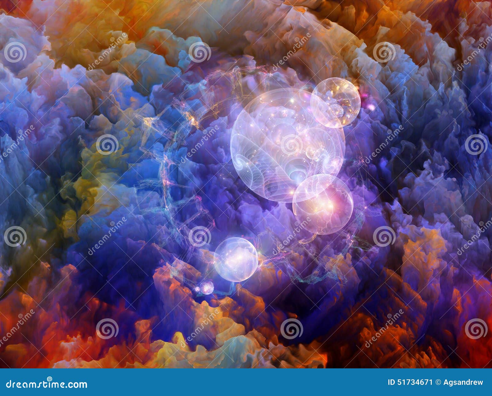 Synergien von unwirklichem stock abbildung. Illustration von magie ...