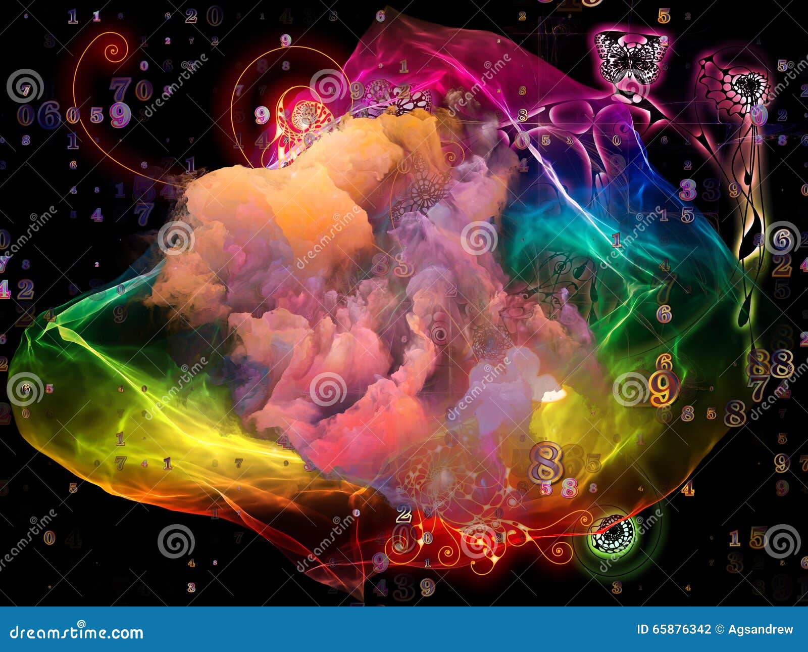 Synergies De La Visualisation De Maths Illustration Stock ...