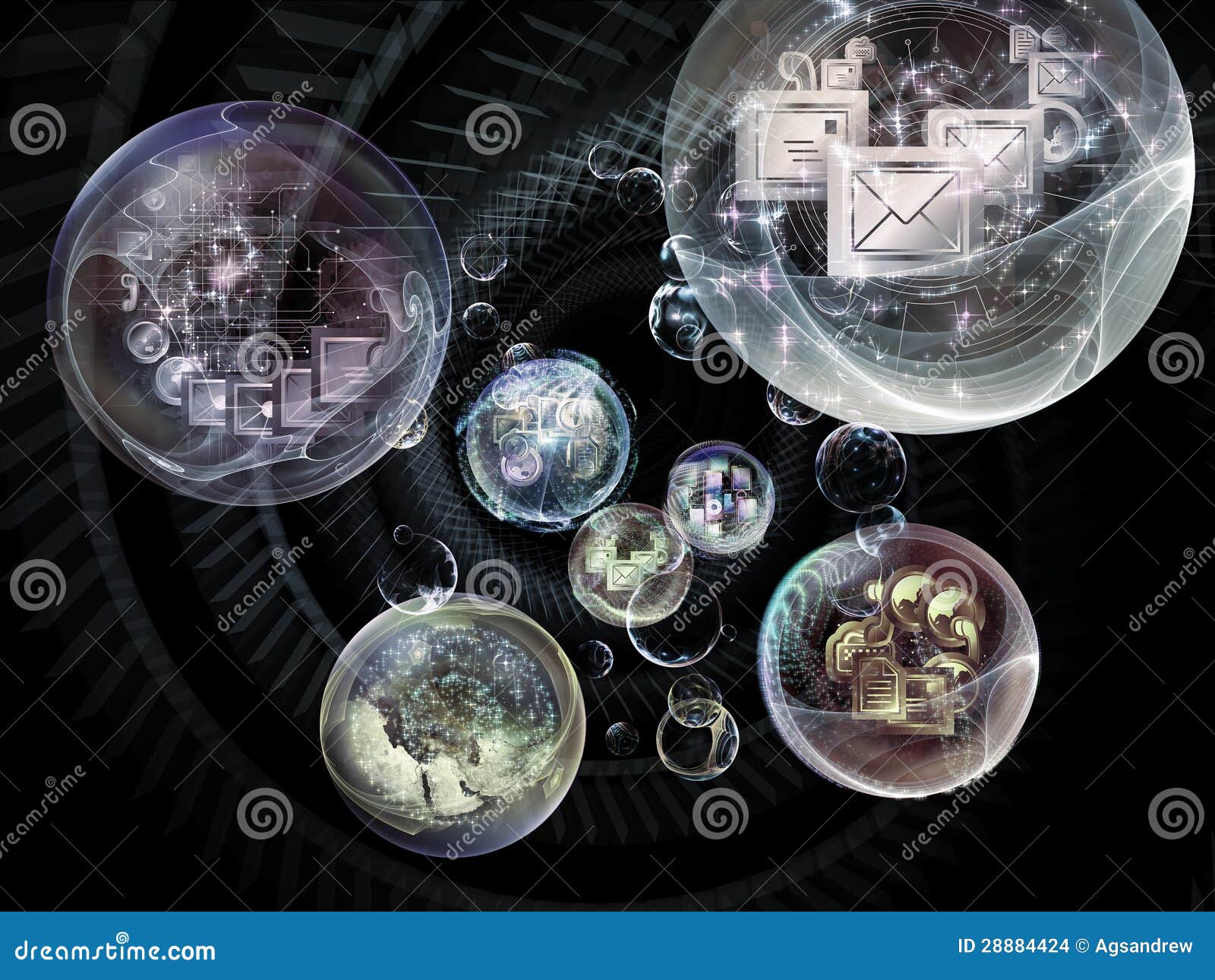 Synergies of Information stock illustration. Illustration of ...