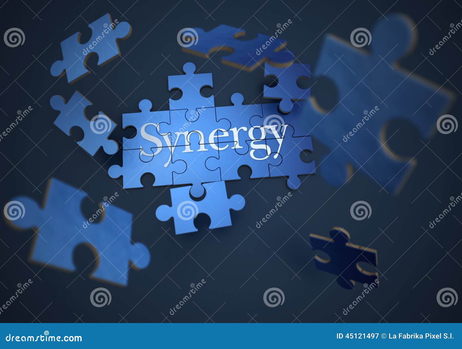 Synergy ilustração stock. Ilustração de colaborar, estratégia - 45121497