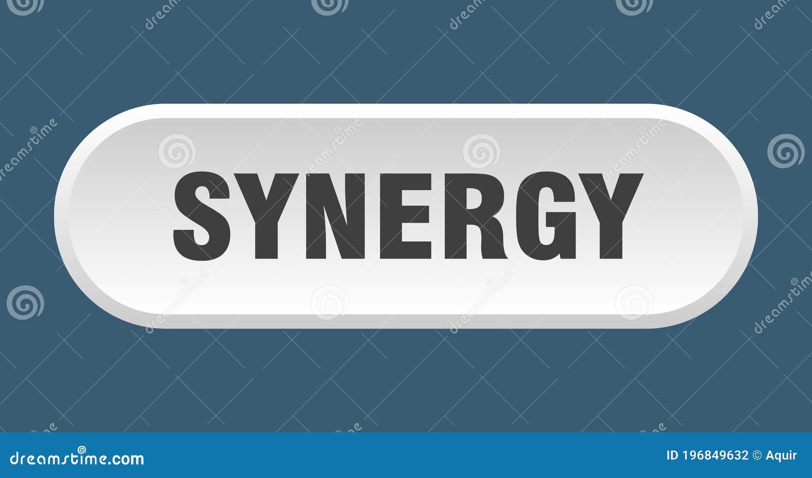 Synergy button stock vector. Illustration of vector - 196849632