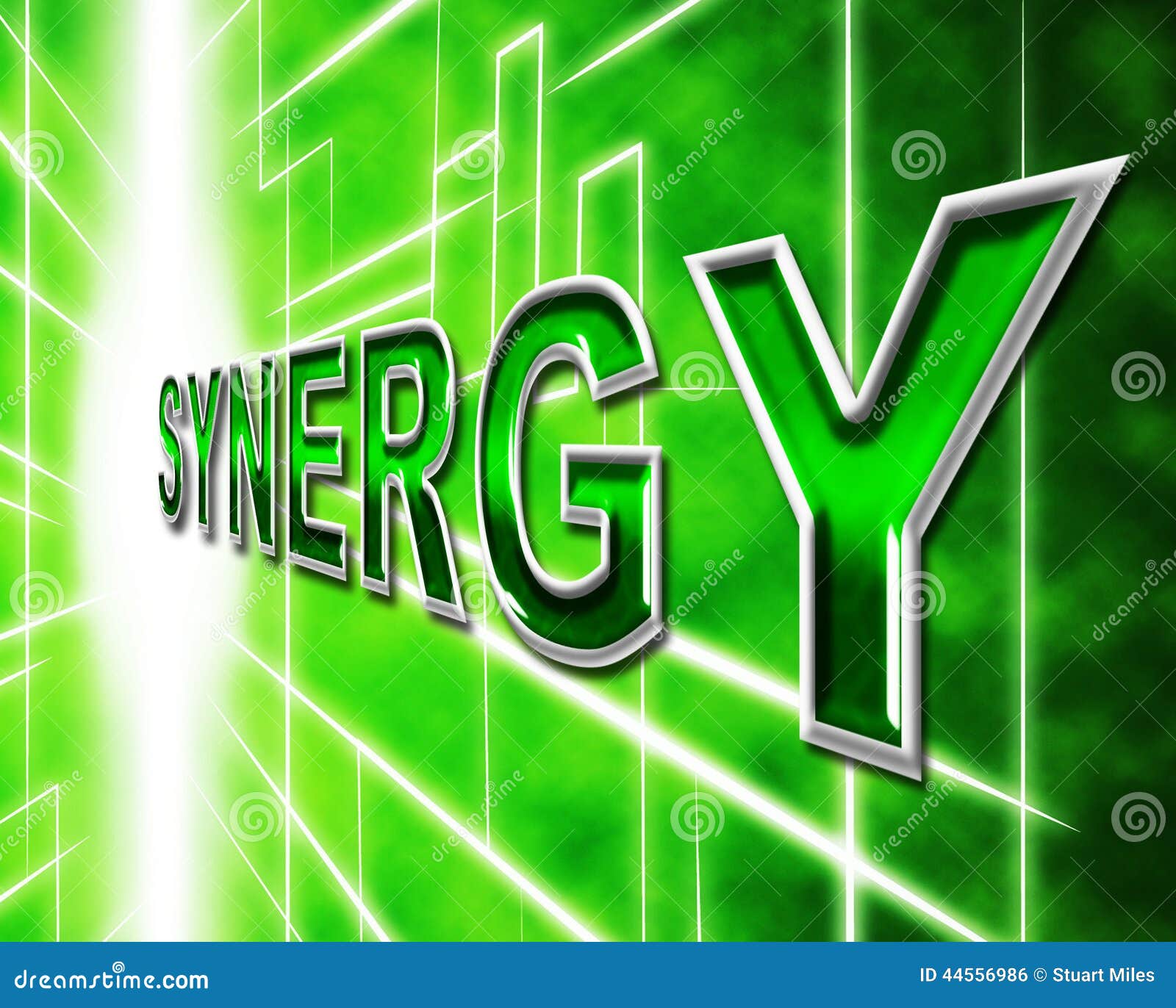 Synergy Energy Shows Work Together And Collaboration Stock Photography ...