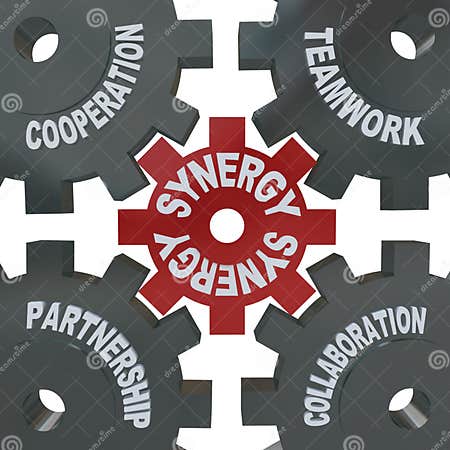 Synergy Gears - Teamwork in Action Stock Illustration - Illustration of ...