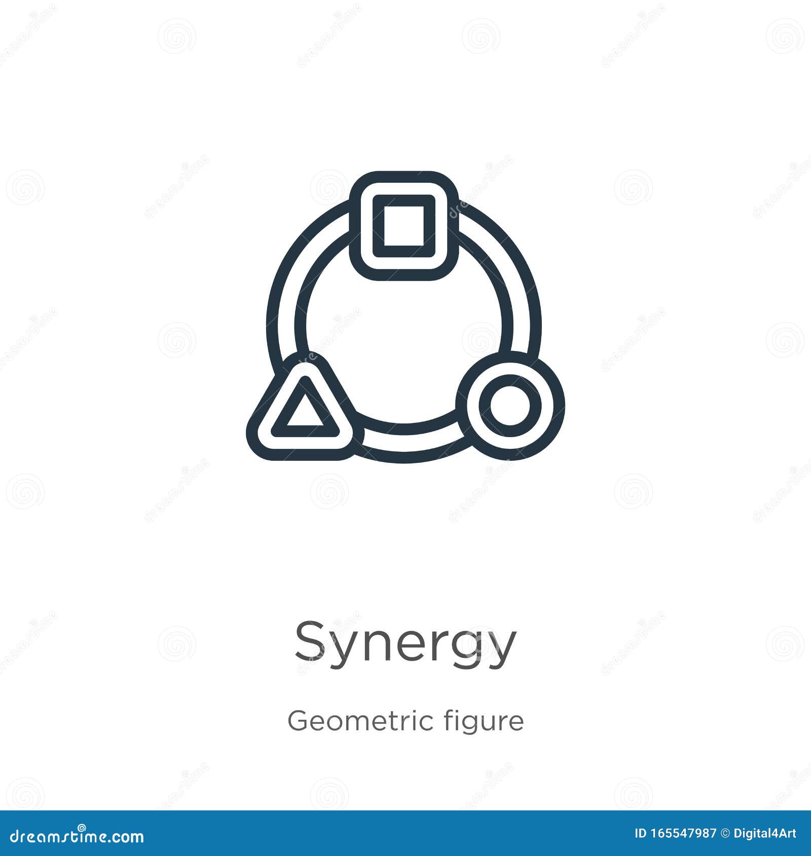 Synergy Icon. Thin Linear Synergy Outline Icon Isolated On White ... Synergy Icon. Thin Linear Synergy Outline Icon Isolated On White ...