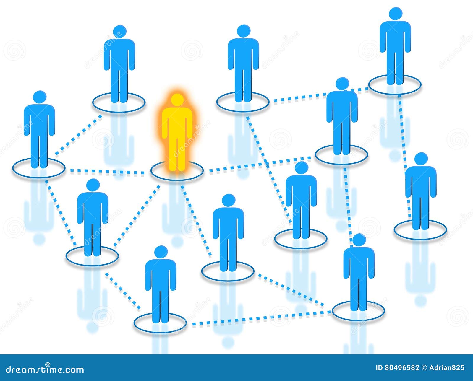 Synergy Metaphor Suggested by Interconnected Human Silhouettes Stock ...