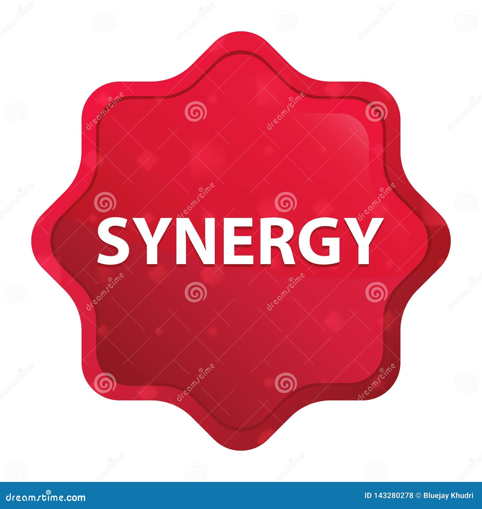 Synergy Misty Rose Red Starburst Sticker Button Stock Illustration ...