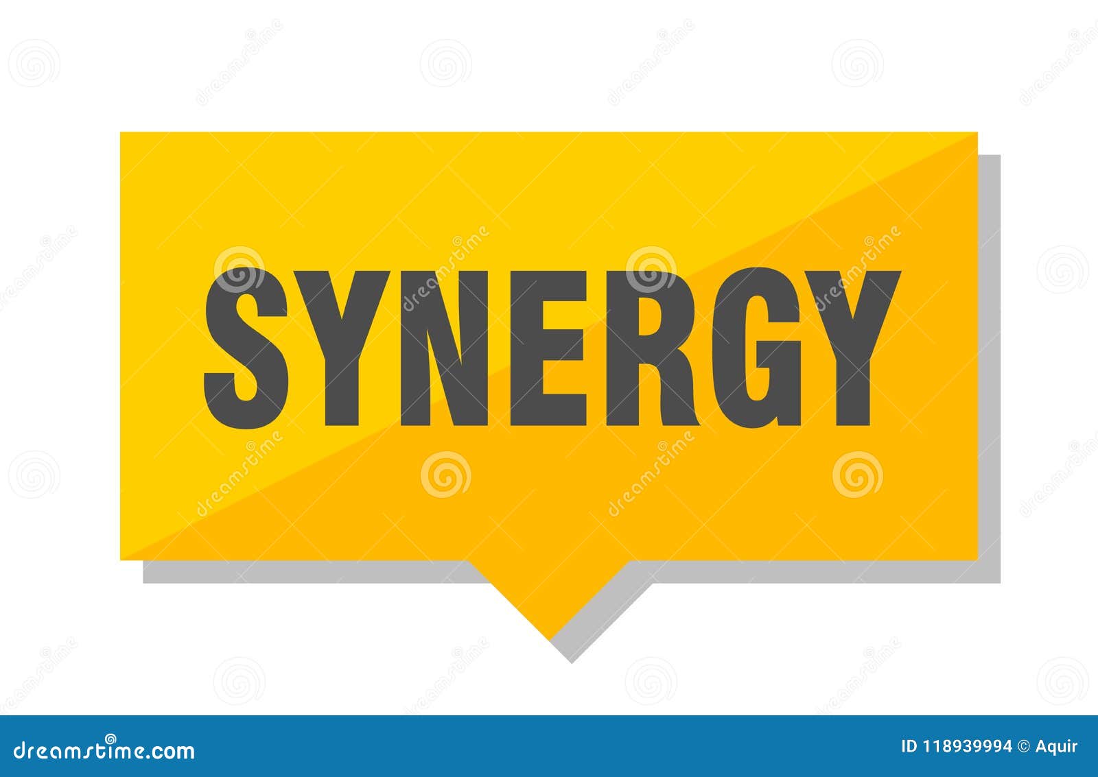 Synergy price tag stock vector. Illustration of yellow - 118939994
