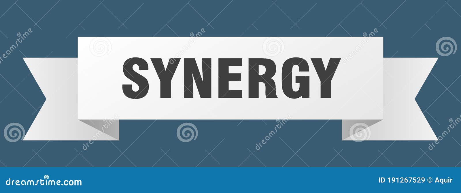 Synergy ribbon. stock vector. Illustration of seal, peeler - 191267529