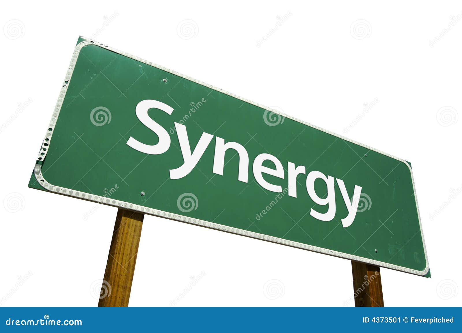 Synergy road sign stock image. Image of effort, collaboration - 4373501