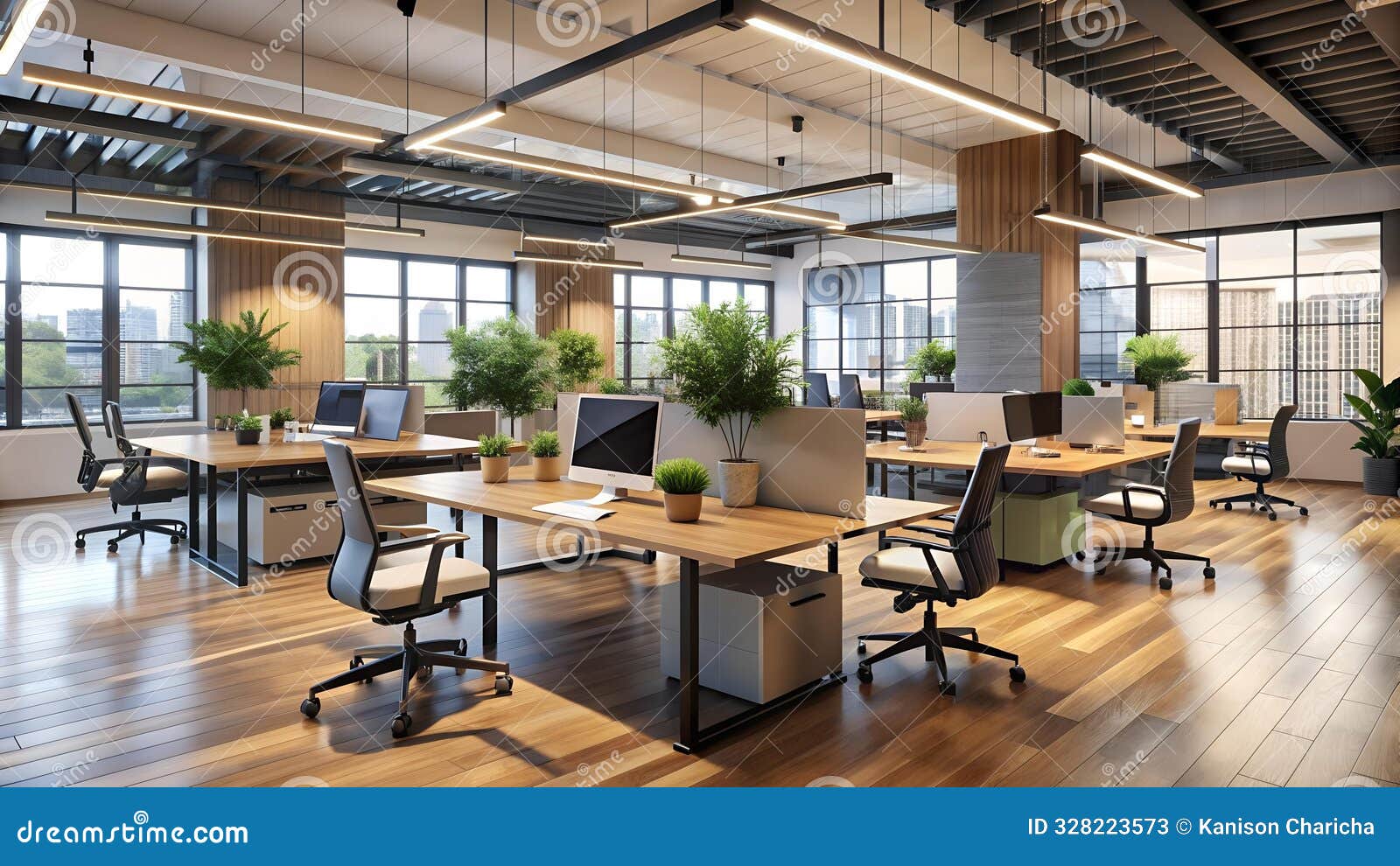 The Synergy of Space: a Modern Office Design Embracing Open Floor Plans ...