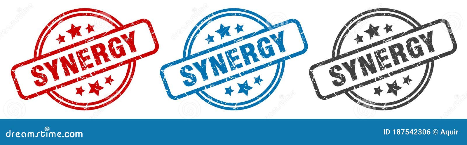 Synergy Stamp. Synergy Round Isolated Sign Stock Vector - Illustration ...