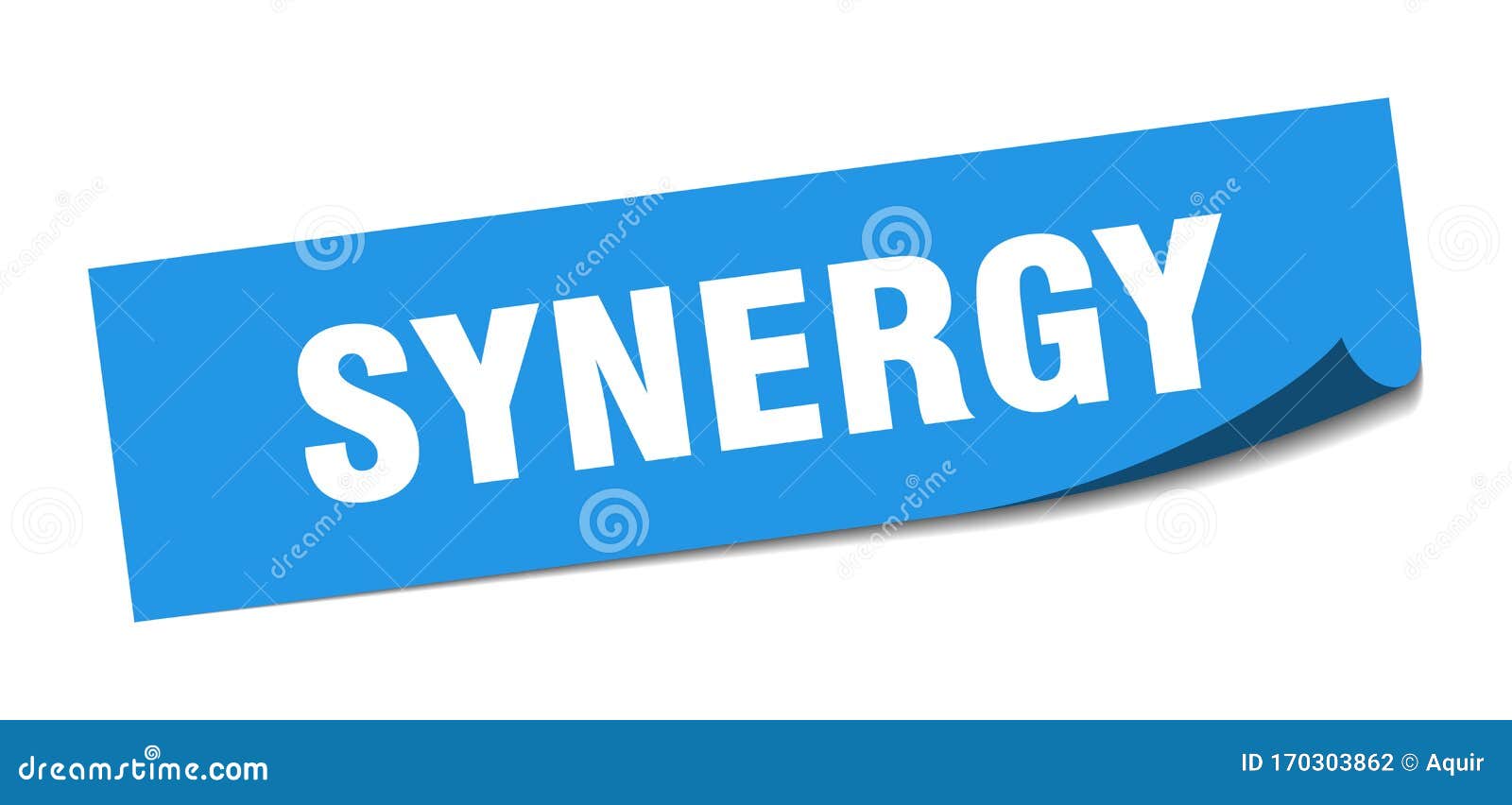 Synergy Sticker. Synergy Square Sign Stock Vector - Illustration of ...