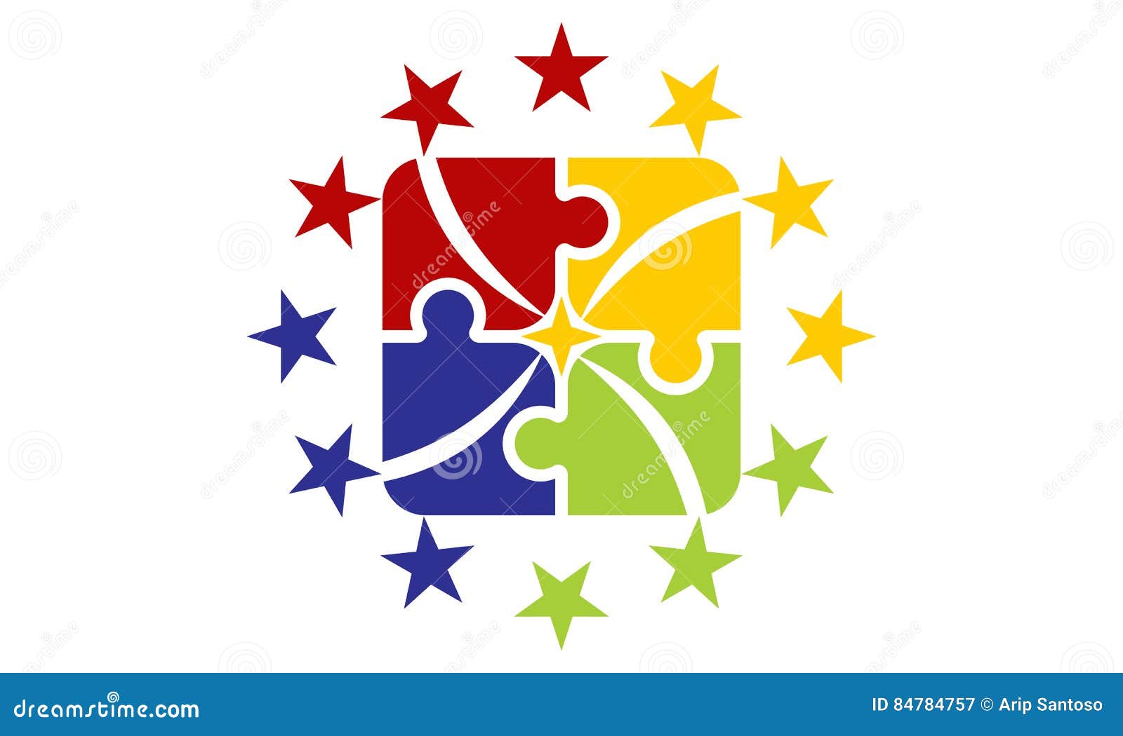 Synergy Teamwork Success stock vector. Illustration of emblem - 84784757
