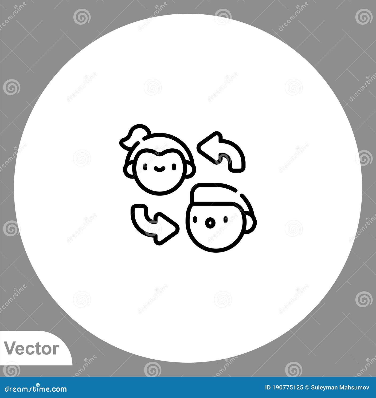 Synergy Vector Icon Sign Symbol Stock Vector - Illustration of ...