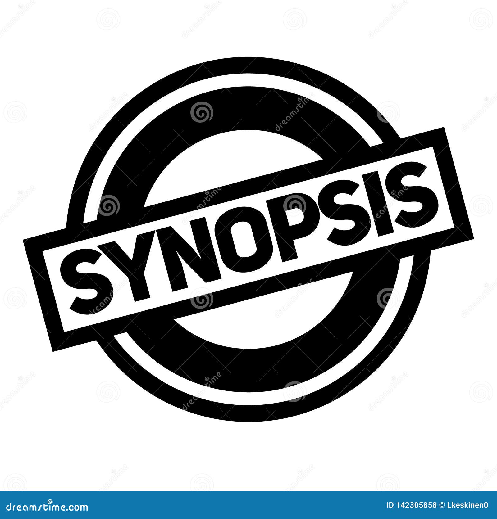 Synopsis black stamp stock vector. Illustration of judge - 142305858