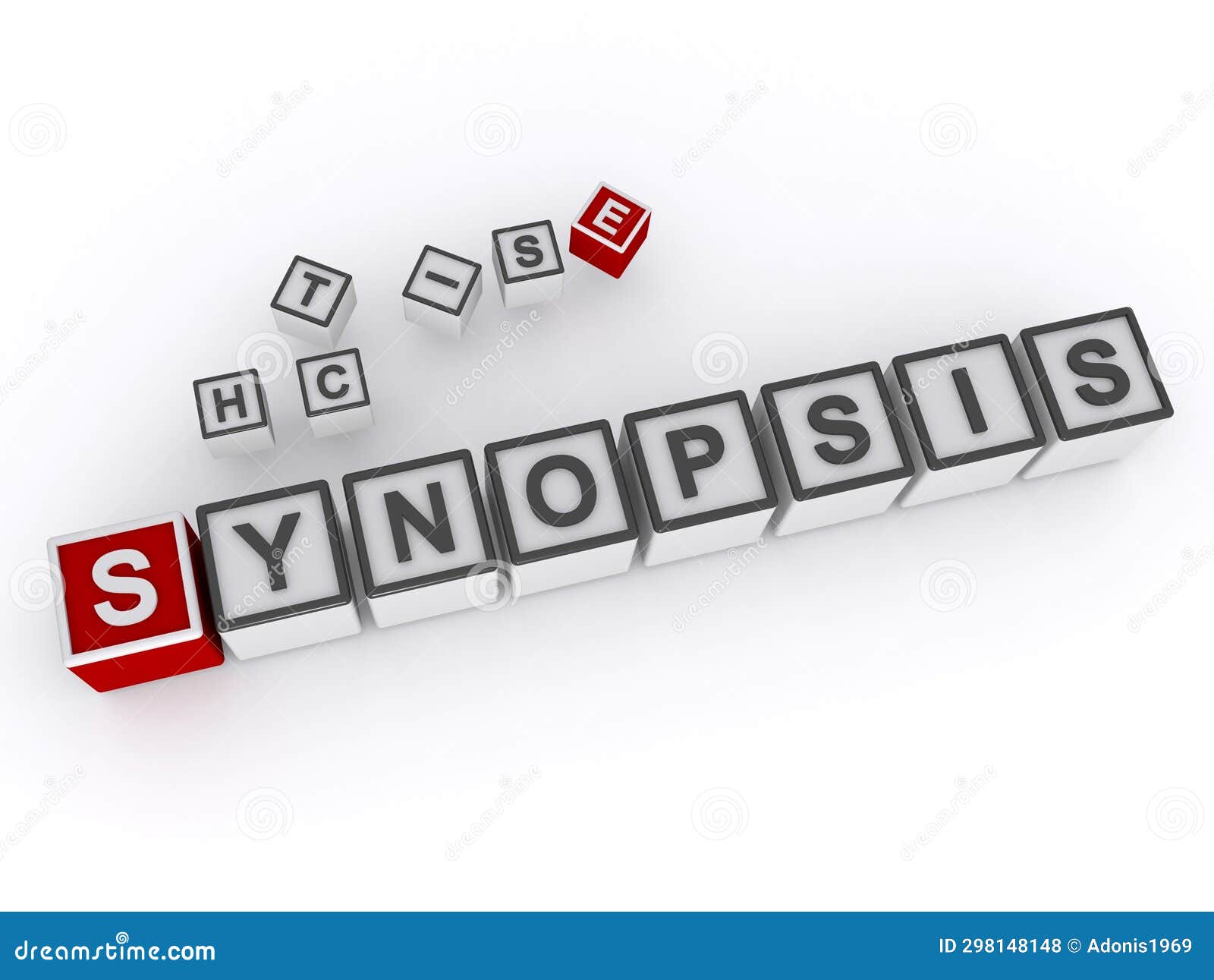 Synopsis Word Block on White Stock Photo - Image of main, abbreviation ...