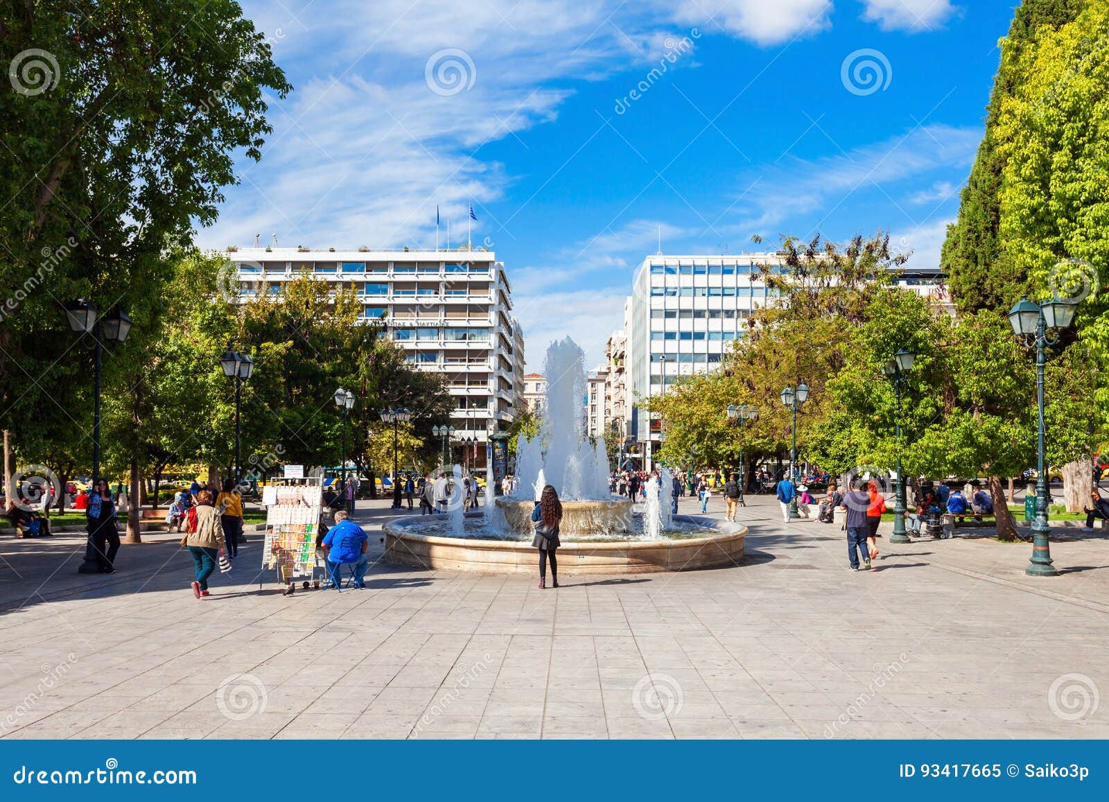 Syntagma Square in Athens editorial image. Image of tourists - 93417665
