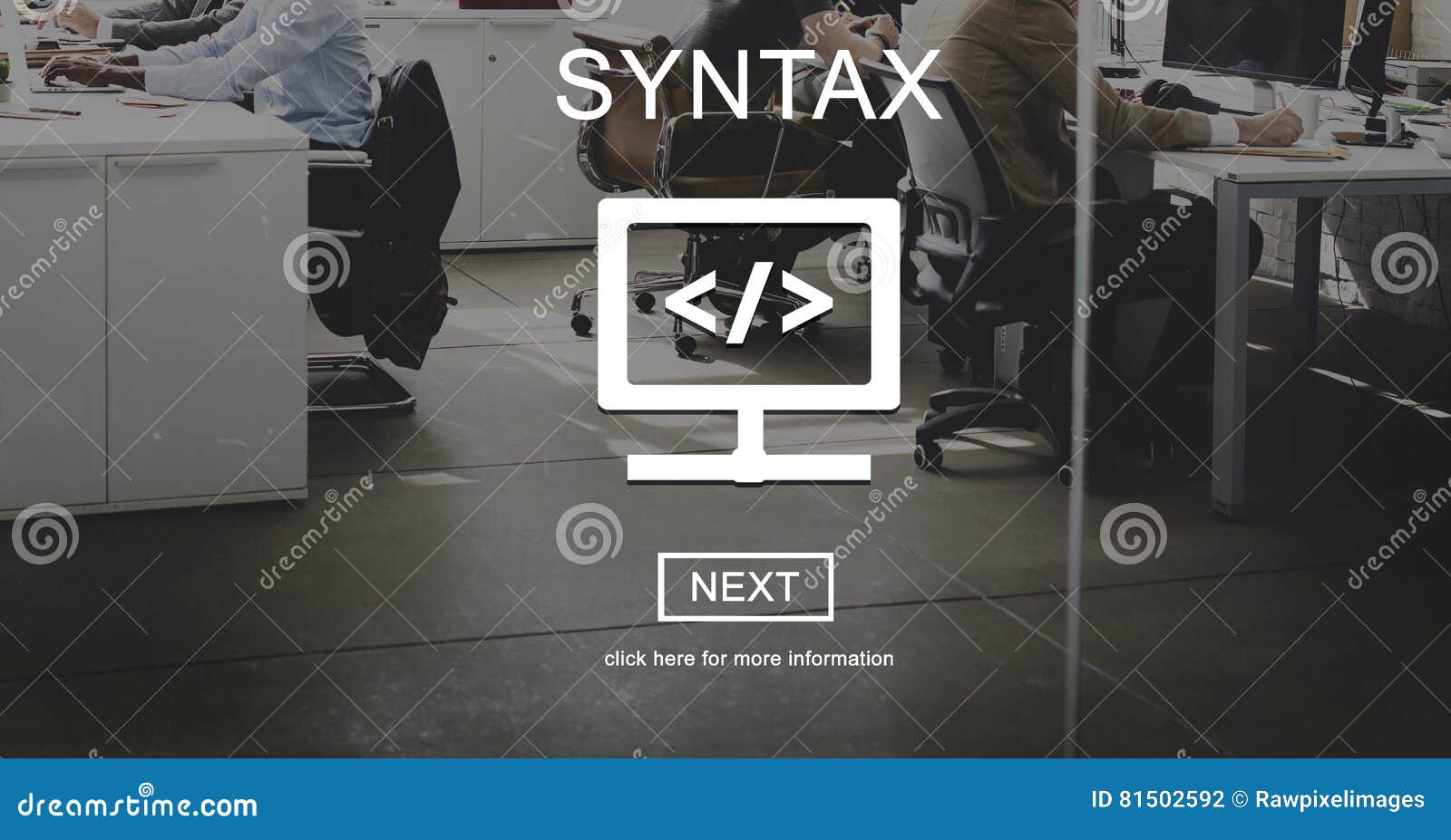 Syntax Coding Algorithm Programming Software Concept Stock Photo ...